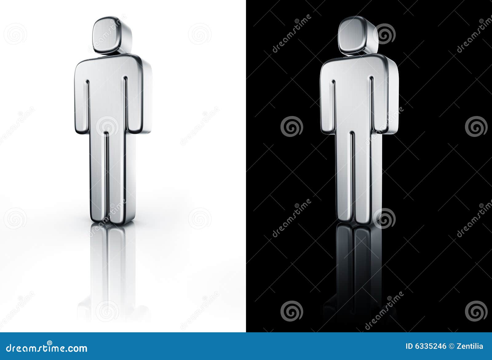 Male Sign on White and Black Floor Stock Illustration - Illustration of ...