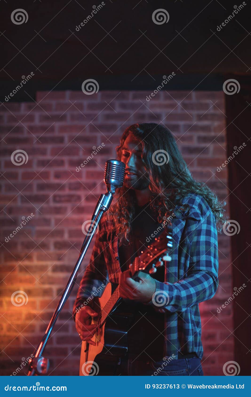 Male Singer Performing on Stage in Nightclub Editorial Stock Photo ...