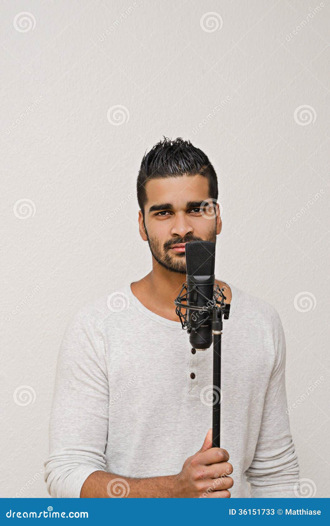 Man singing stock image. Image of portrait, headshot - 36151733