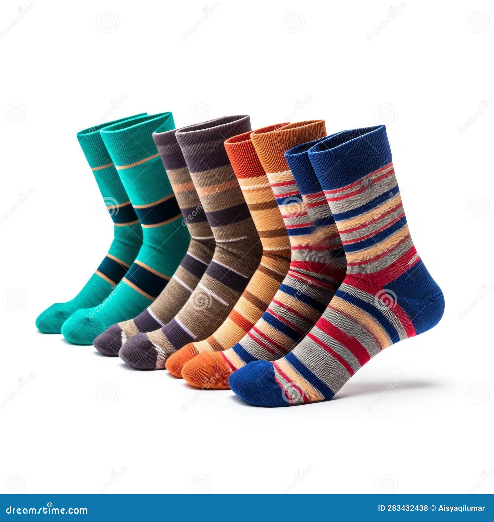 Male Socks Isolated on White Background. Stock Illustration ...