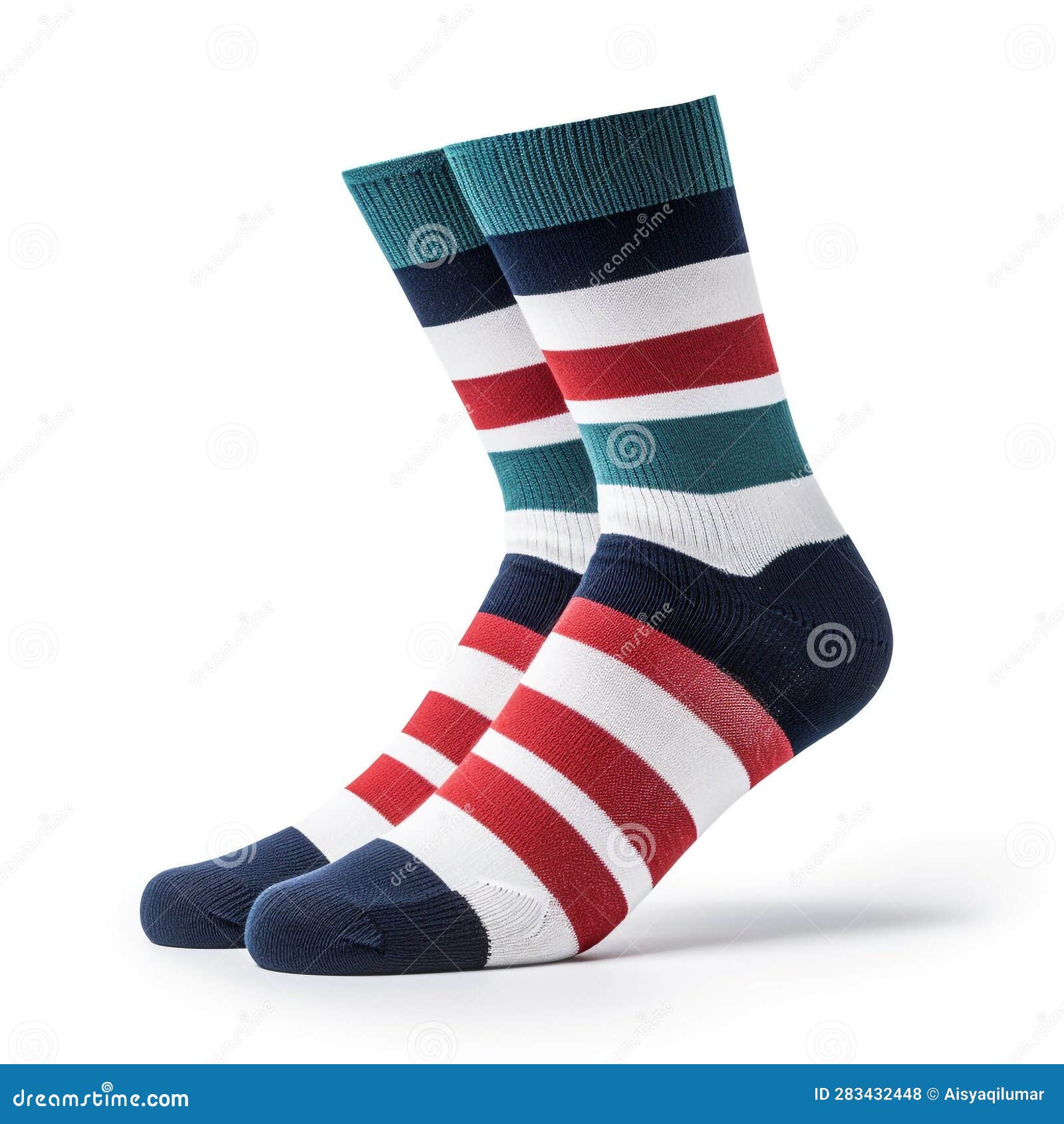 Male Socks Isolated on White Background. Stock Illustration ...