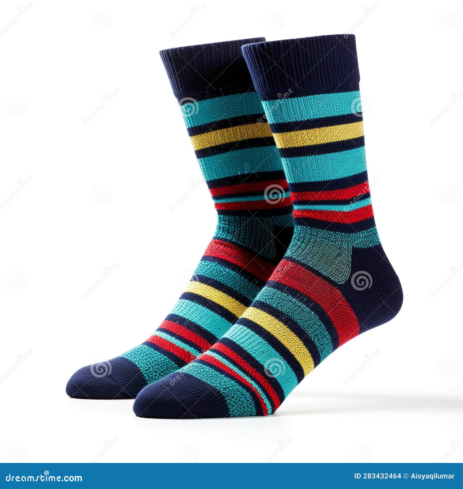 Male Socks Isolated on White Background. Stock Illustration ...