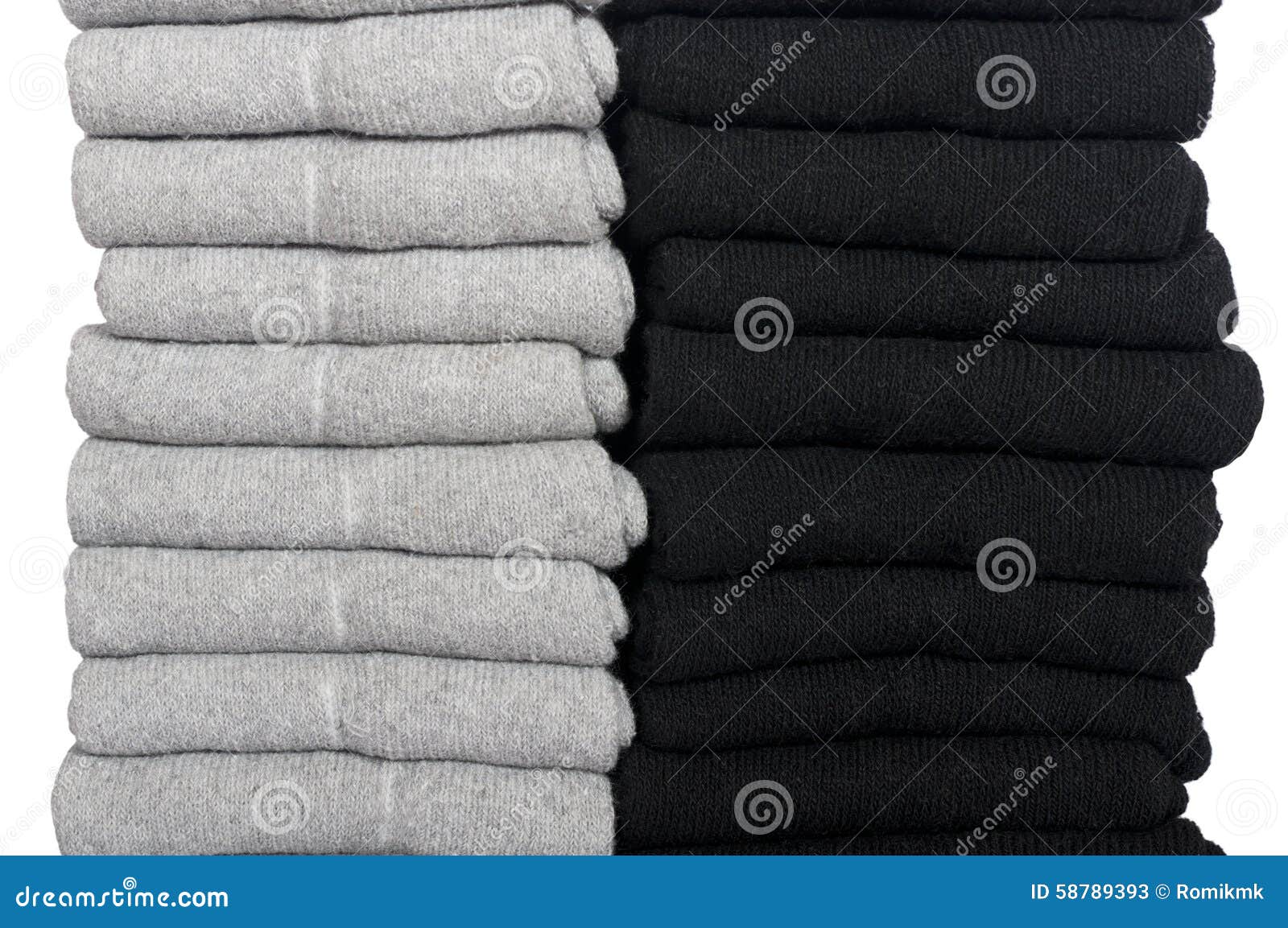 Male Socks Neatly Folded in a Pile Stock Image - Image of male, clothes ...