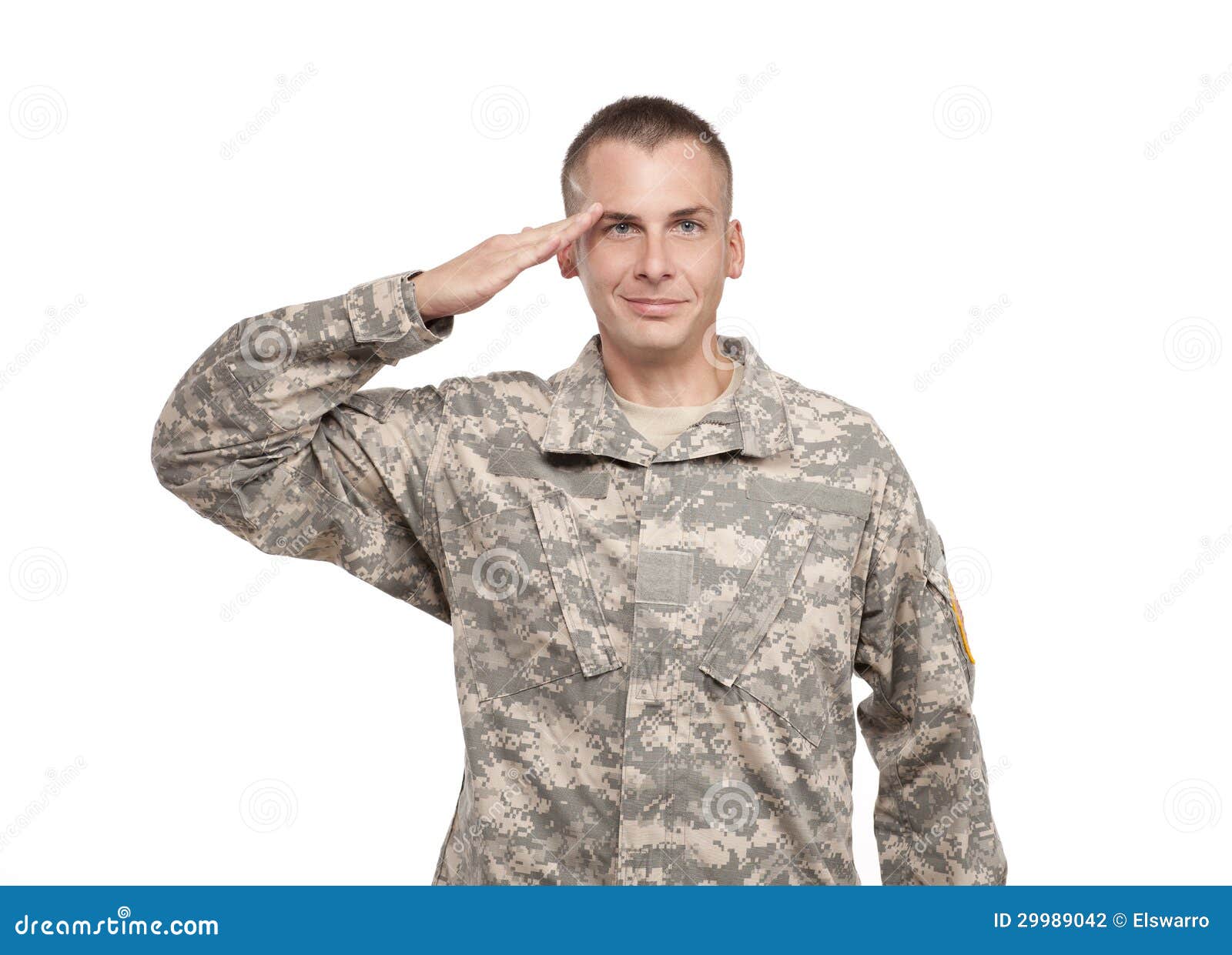 Soldier saluting stock photo. Image of relaxed, america - 29989042