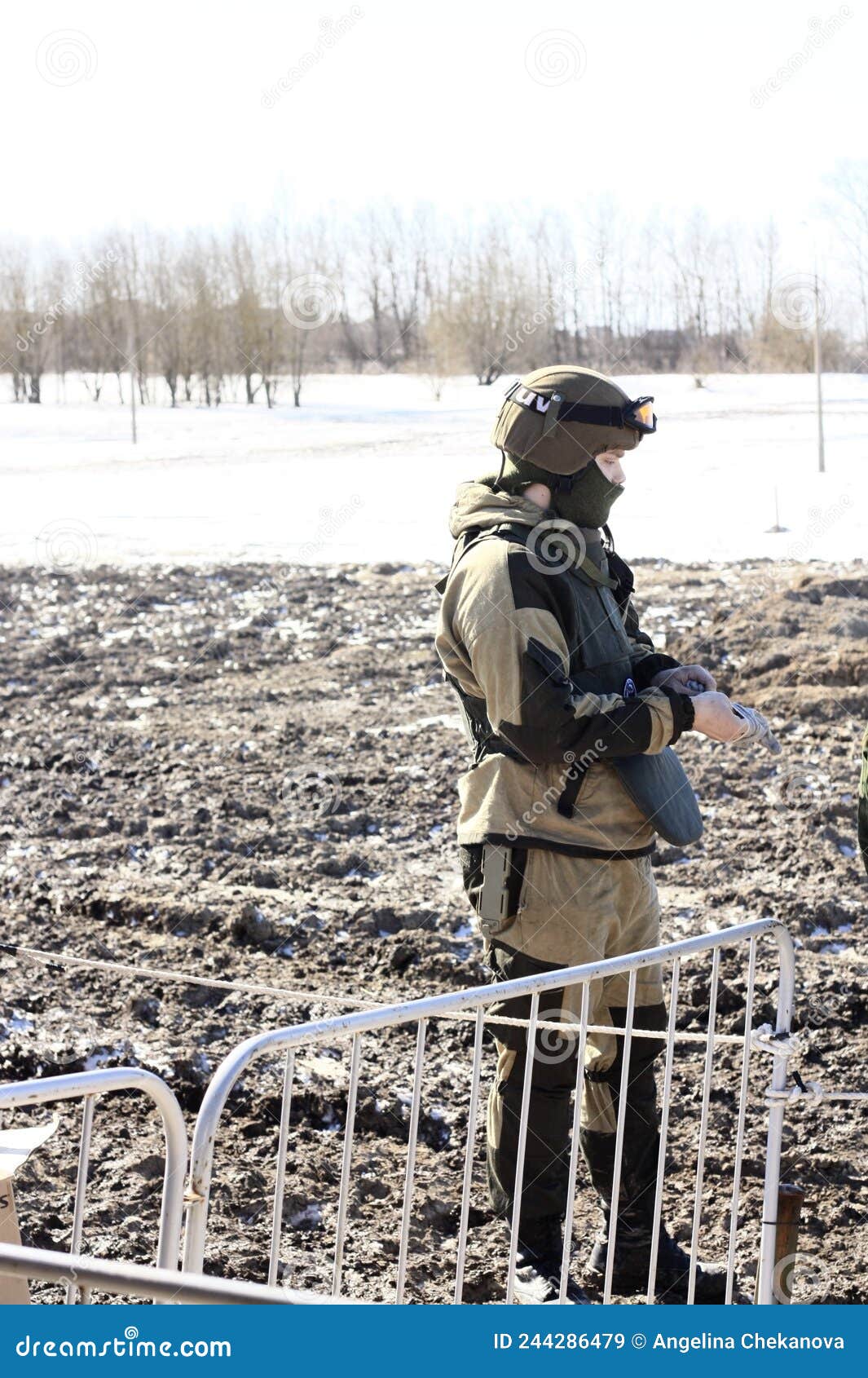 Soldier Stands Guard In Front Of Mao Editorial Image | CartoonDealer ...