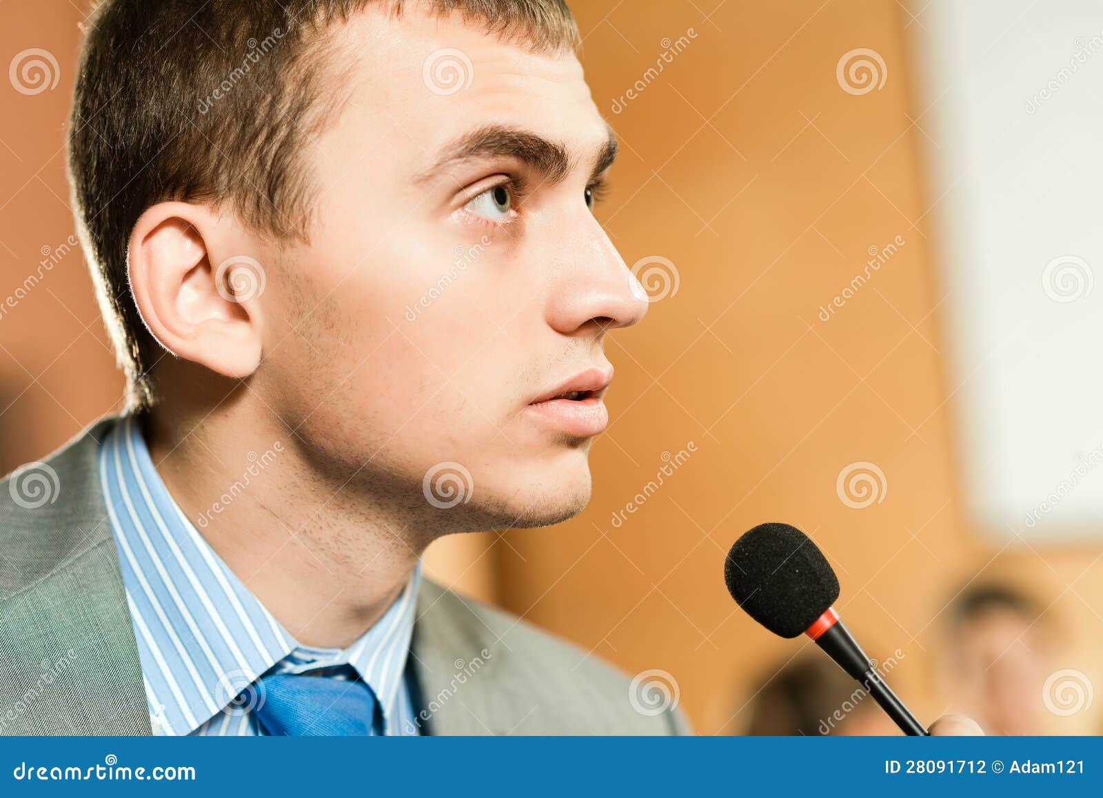 Male speaker stock photo. Image of information, data - 28091712