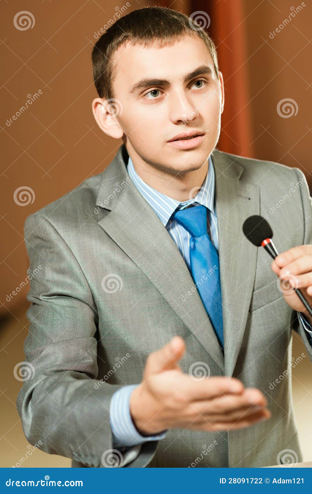 Male speaker stock photo. Image of meeting, audioequipment - 28091722