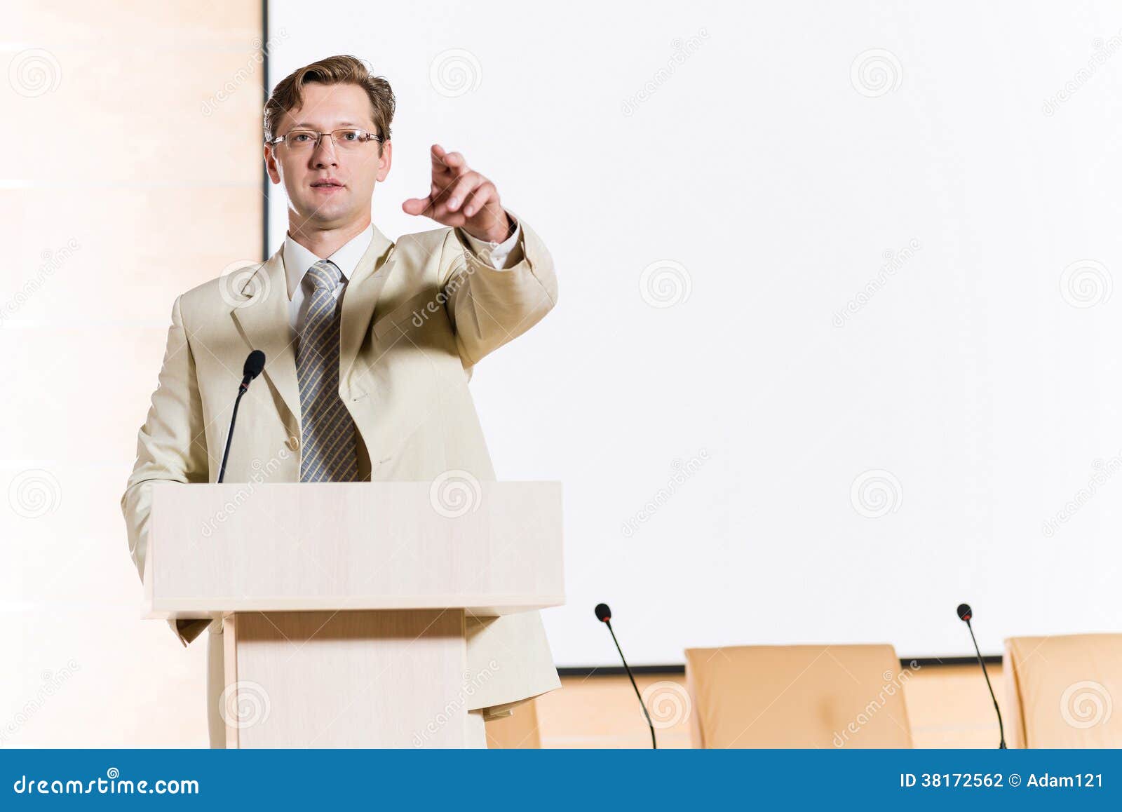 Male speaker stock photo. Image of board, communication - 38172562