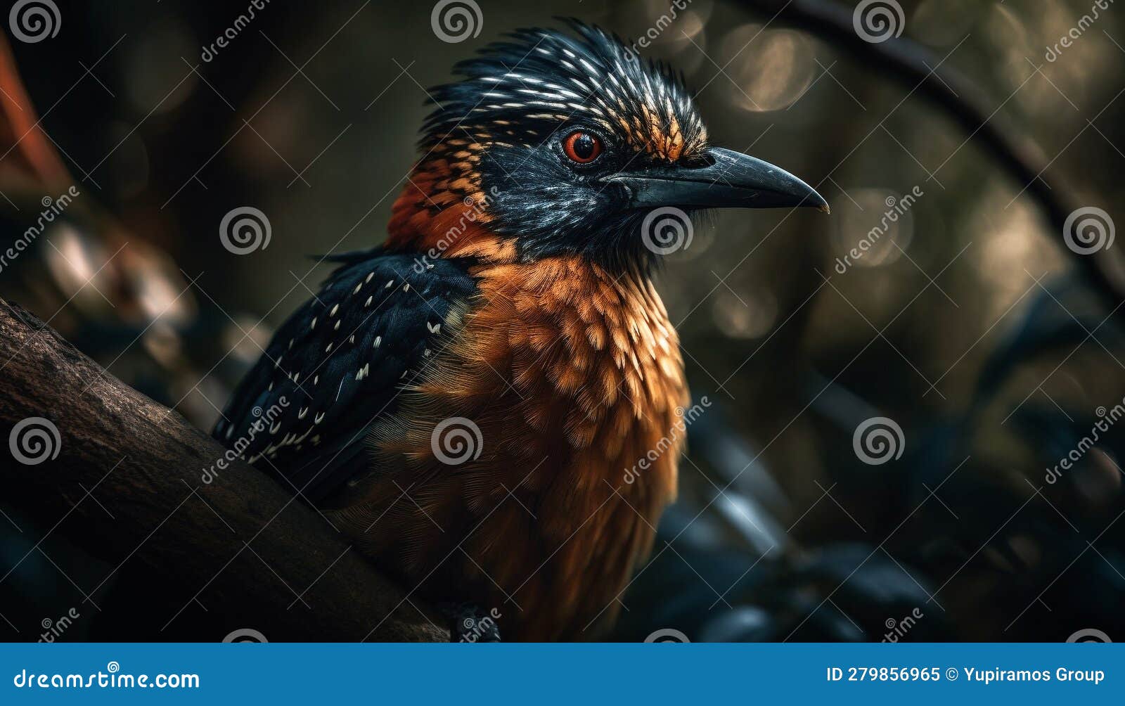 Male Starling Perching on Branch, Multi Colored Feather Beauty in ...