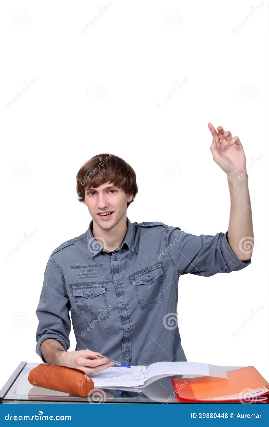 Student asking a question stock photo. Image of idea - 29880448