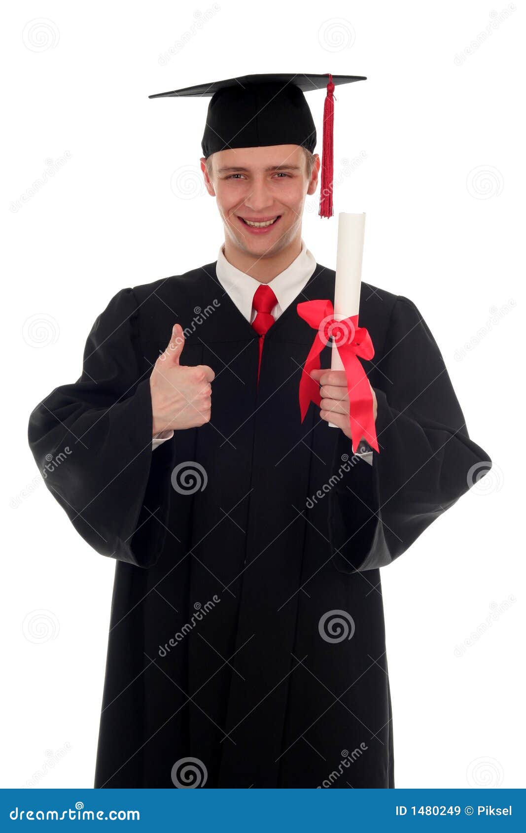 Male student graduating stock image. Image of smiling - 1480249
