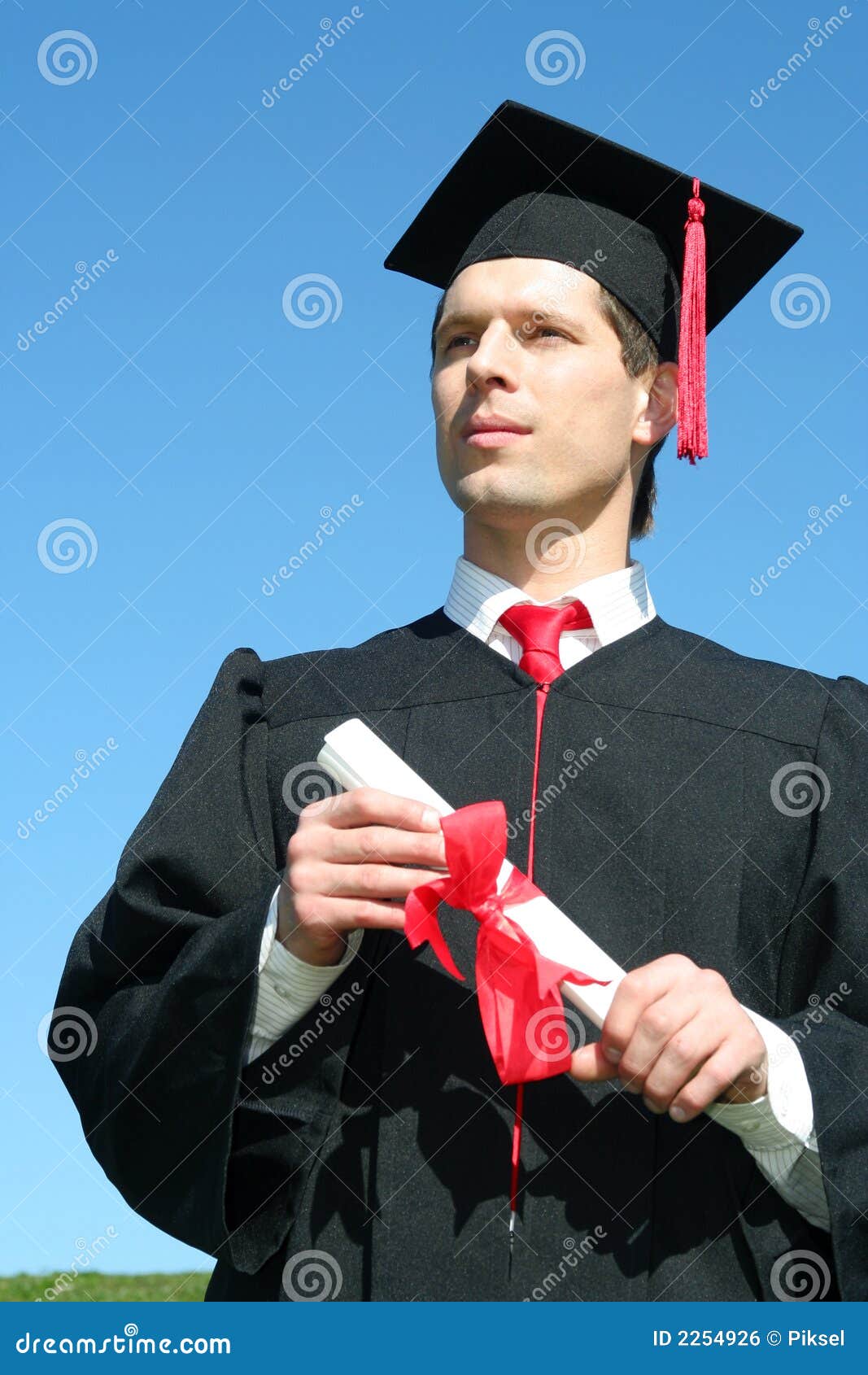 Male student graduating stock photo. Image of ceremonial - 2254926