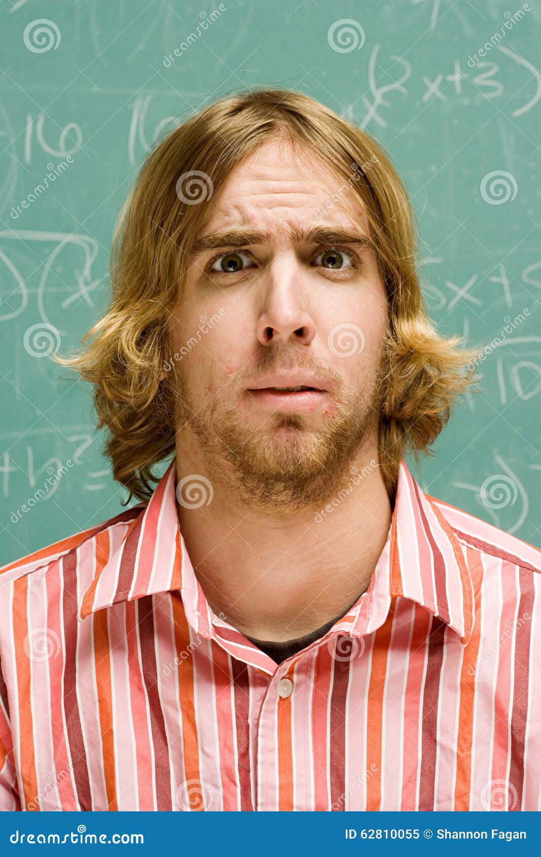 Male Student Looking Confused Stock Image - Image of male, information ...