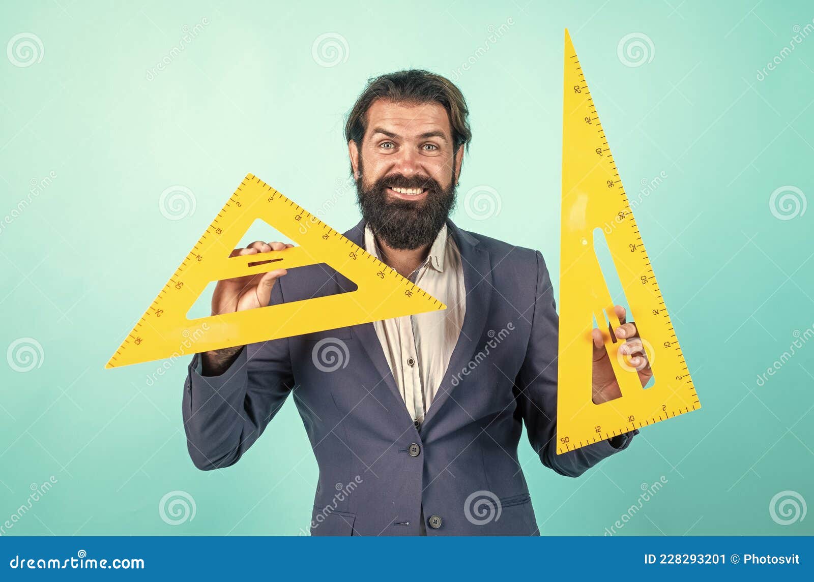 Male Student at Mathematics School Lesson. Pass the Math Exam. Learning ...