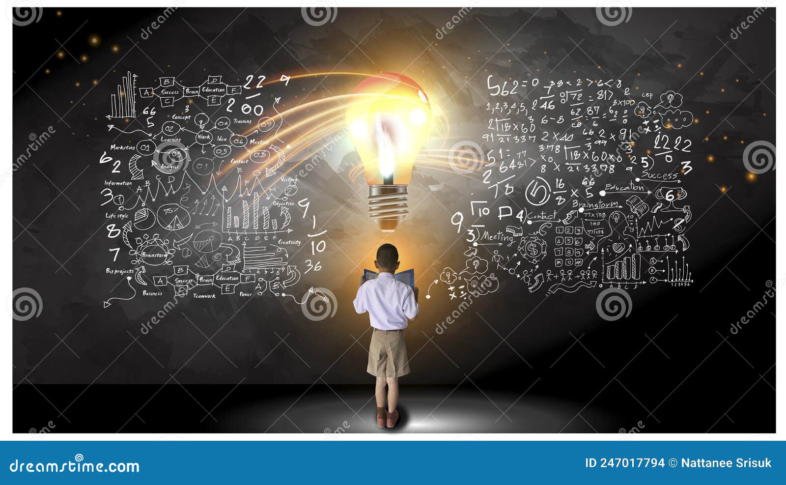 Male Student Thailand Brainstorming Education, Think, Read, Write ...