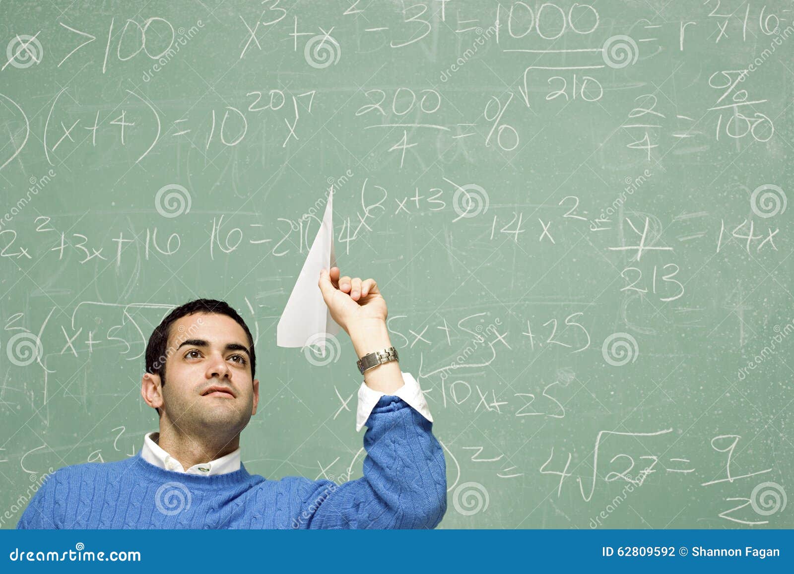 Male Student Throwing a Paper Aeroplane Stock Photo - Image of ...