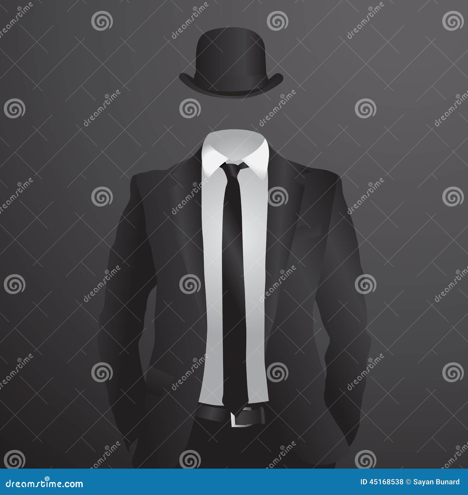 Male Suit. Vector Illustration Stock Vector - Illustration of white ...