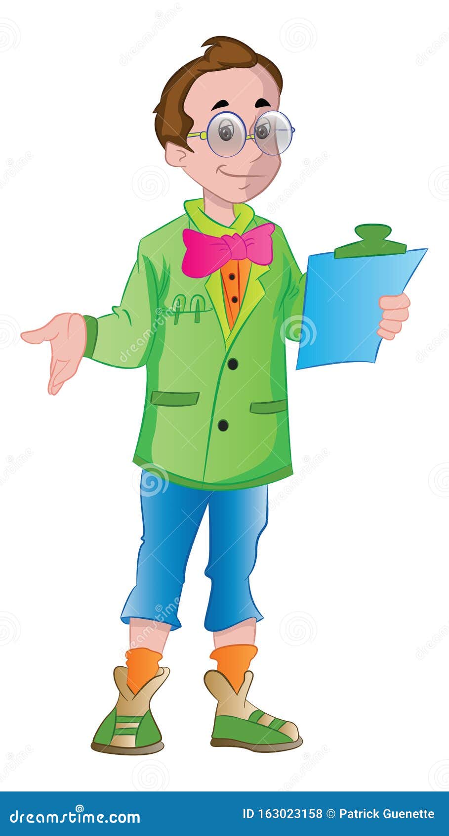 Male Supervisor, Illustration Stock Vector - Illustration of drawing ...