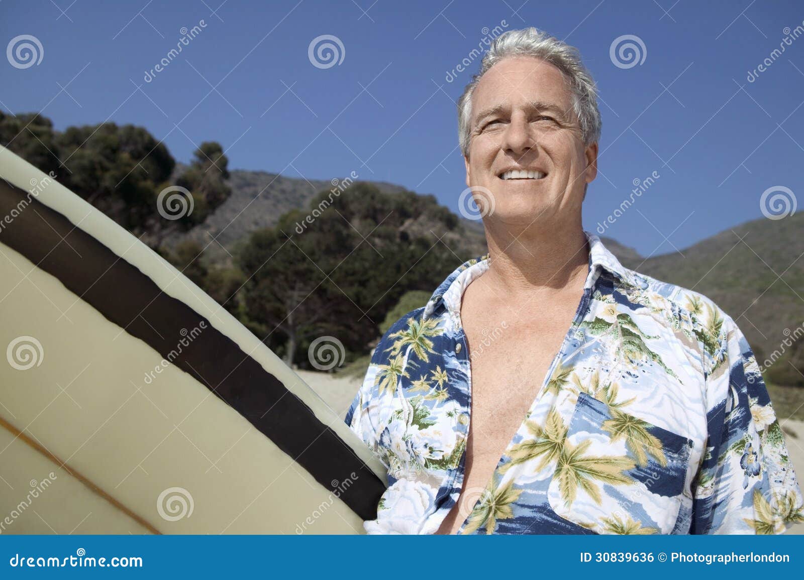 Male Surfer Smiling Outdoors Stock Photo - Image of adult, palm: 30839636