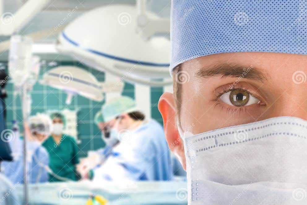 Male surgeon with his team stock image. Image of caucasian - 11073835