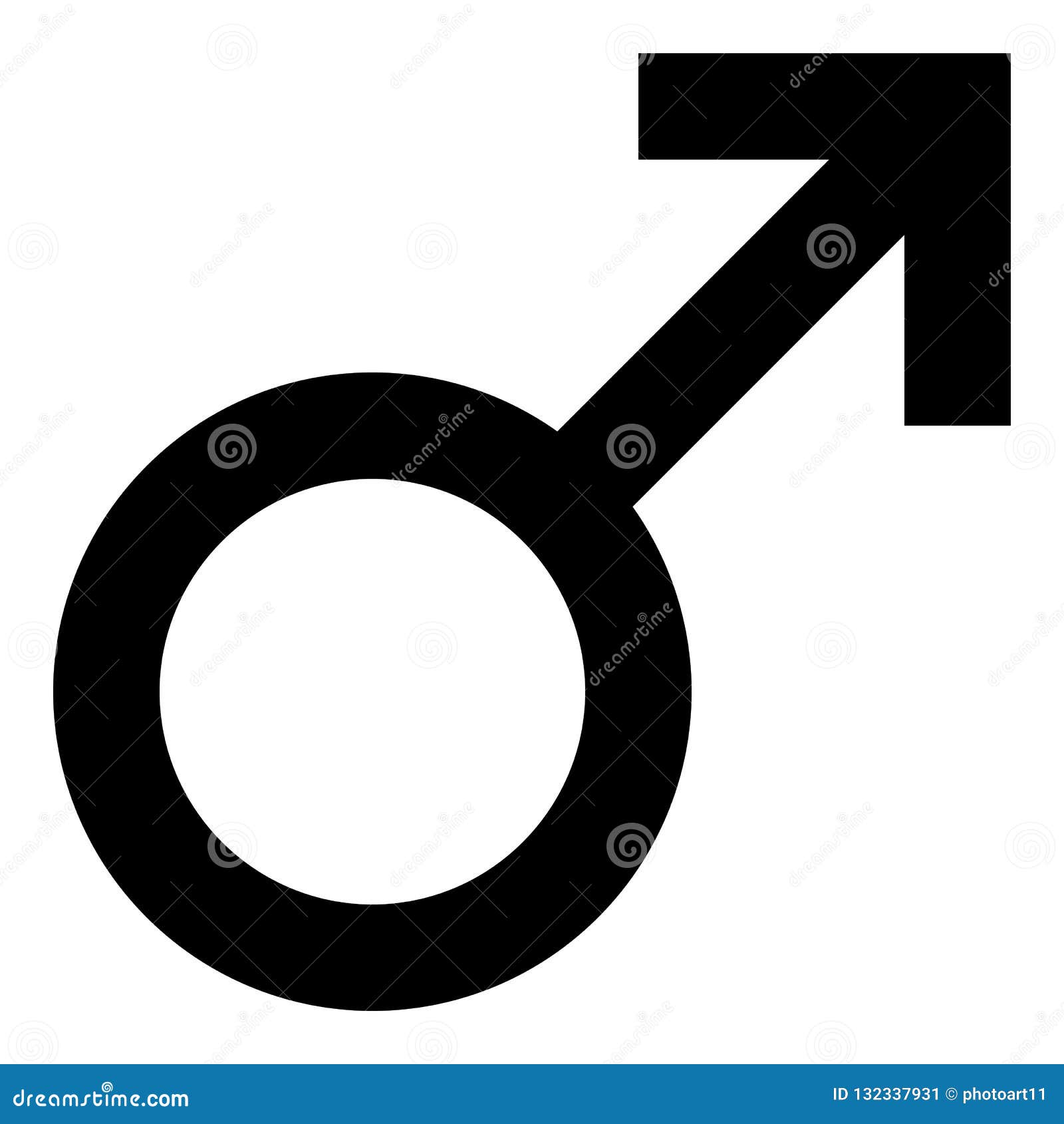 Male Symbol Icon - Black Simple, Isolated - Vector Stock Vector ...