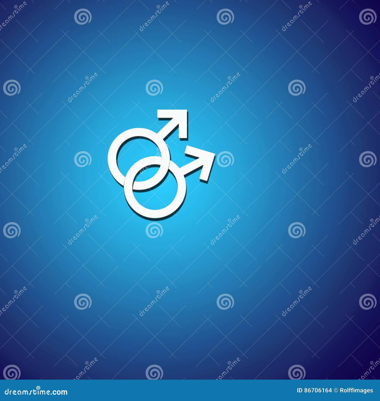2 Male Symbols stock illustration. Illustration of bonding - 86706164
