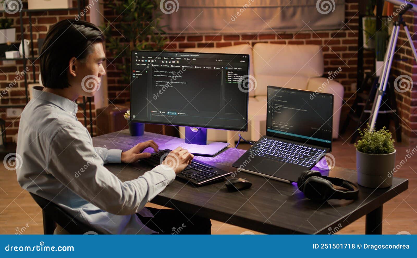 Male System Hacker Coding Security Program on Pc Software Stock Photo ... Male System Hacker Coding Security Program on Pc Software Stock Photo ...