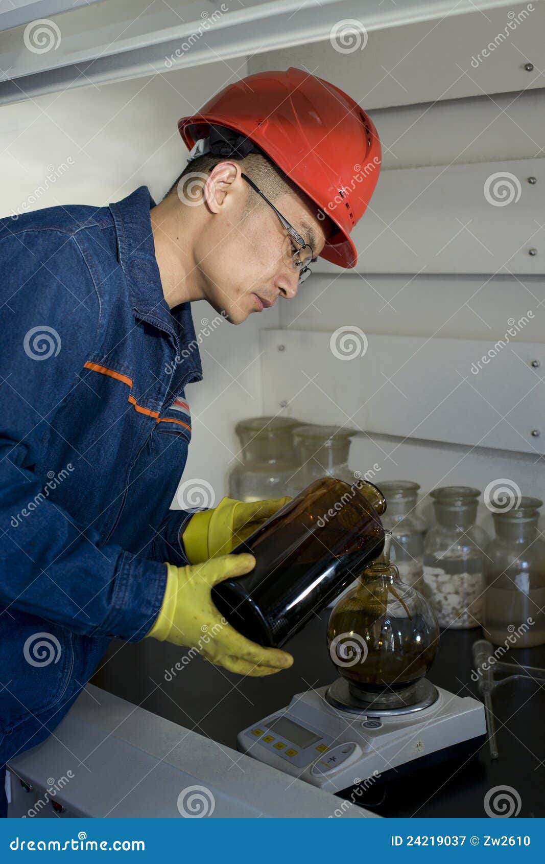 A Male Testing Worker in Laboratory Stock Image - Image of tester ...