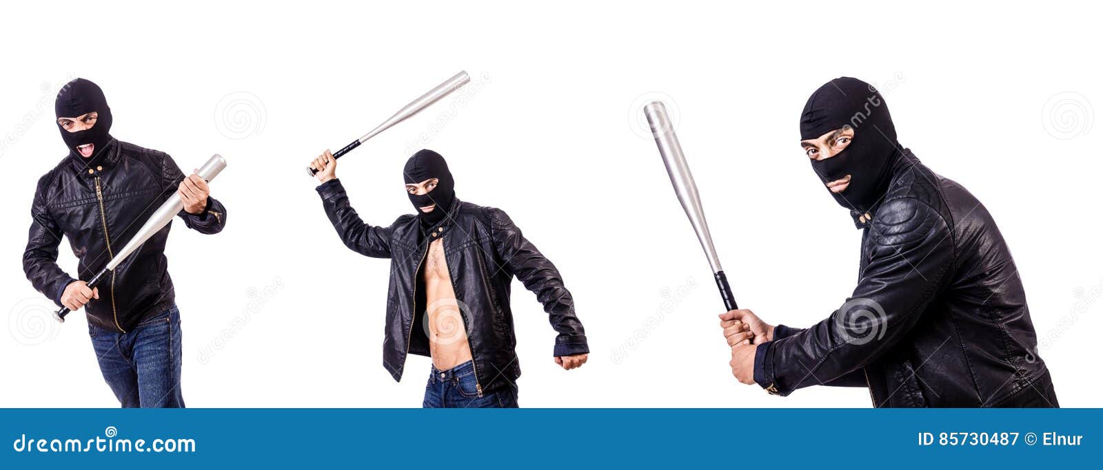 The Male Thug Isolated on the White Stock Image - Image of compilation ...