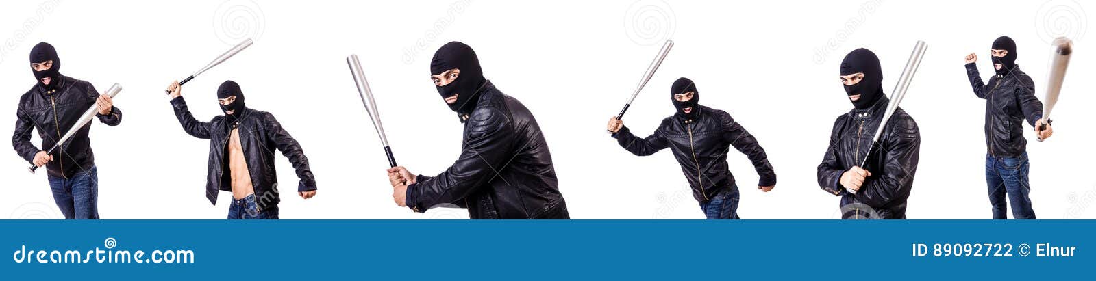 The Male Thug Isolated on the White Stock Photo - Image of member ...