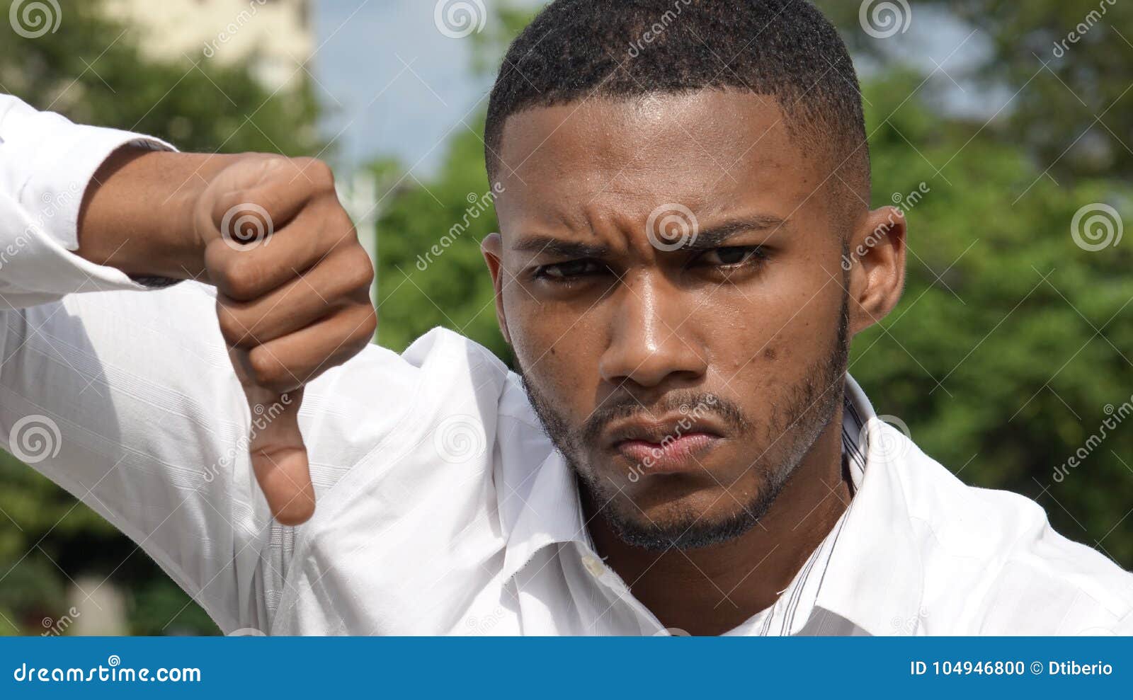 Male with Thumbs Down stock photo. Image of young, males - 104946800