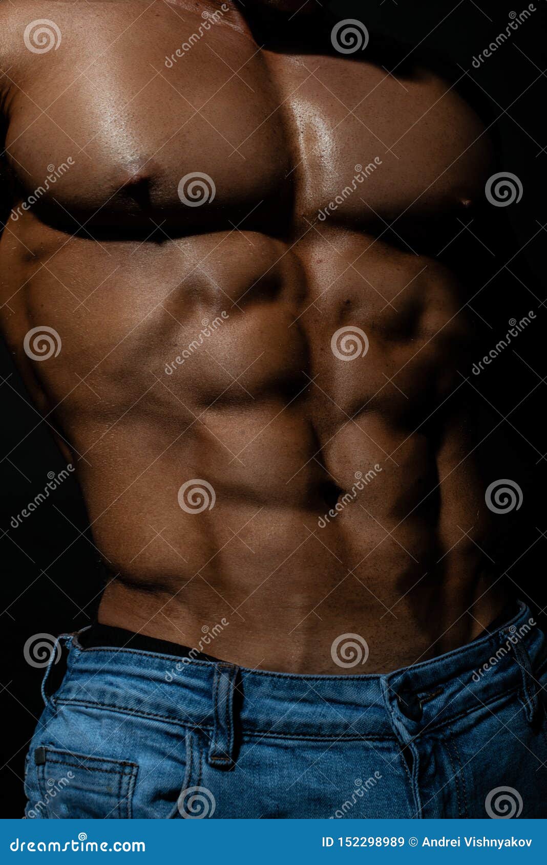 Male torso stock image. Image of abdomen, exercise, athletic - 152298989