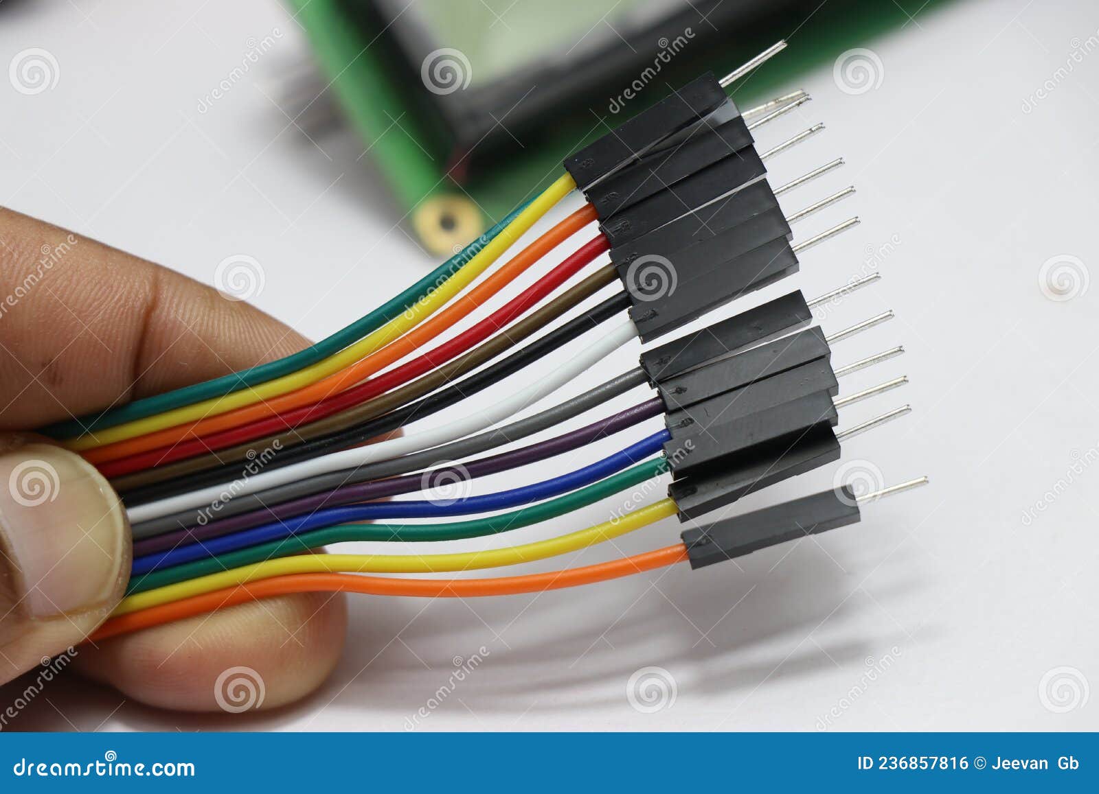 Male Type Jumper Wires Connectors. Cables Used in Development Board ...