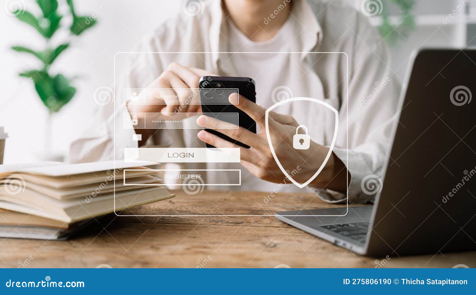 Male Typing Login and Password in the Concept of Cyber Security ...