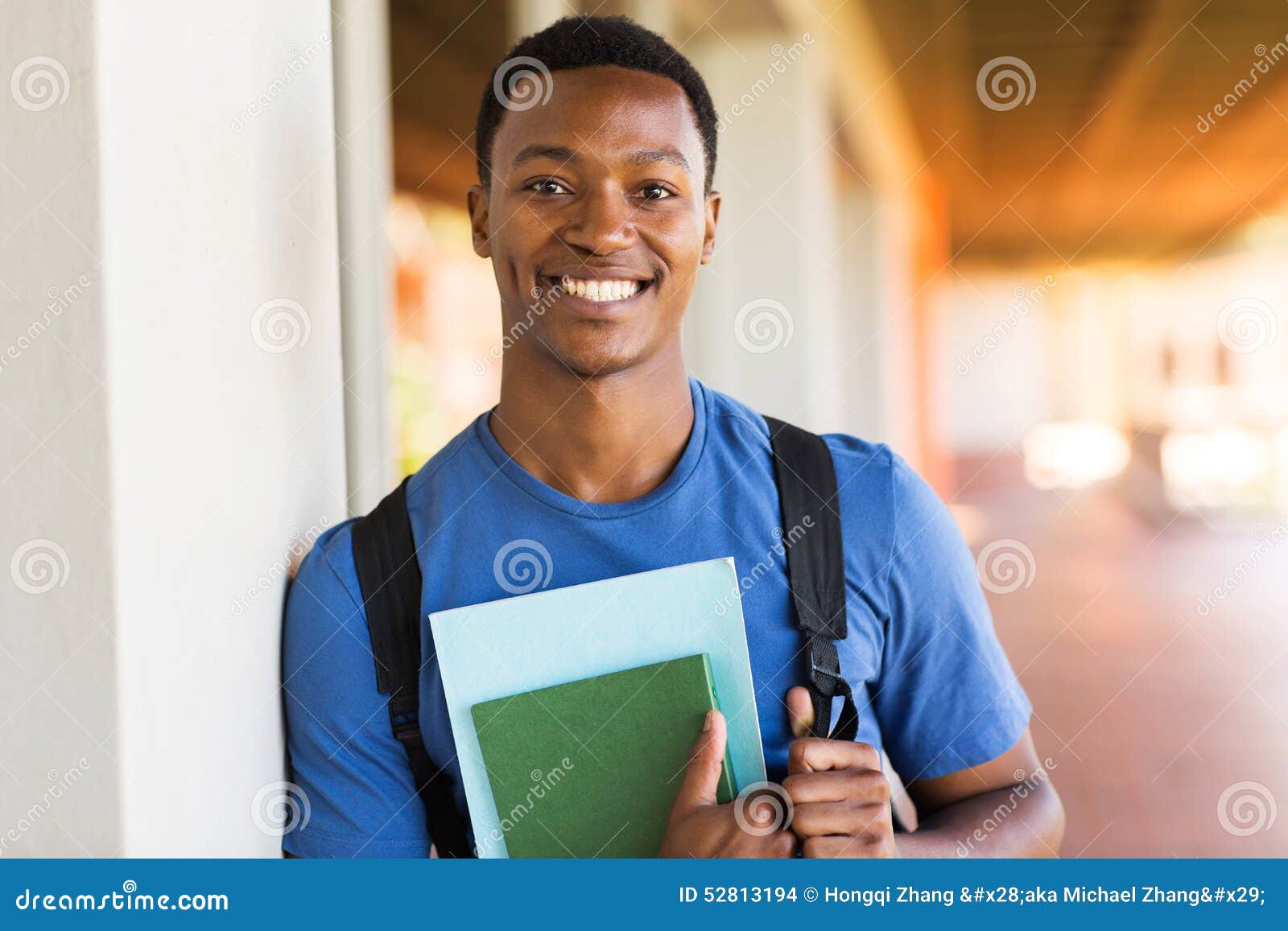 Male University Student Portrait Stock Photo - Image of looking ...