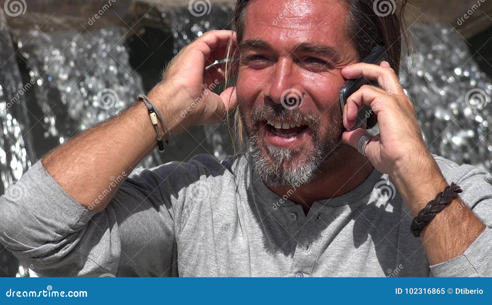 Male Using Cell stock image. Image of telecomm, gadget - 102316865