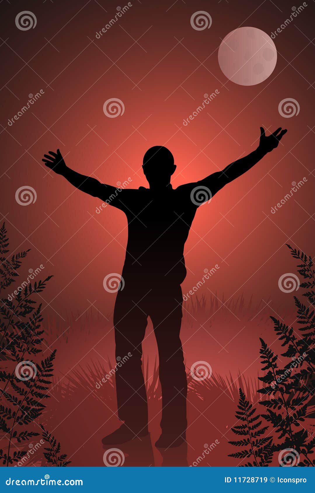 Two Outstretched Arms And Hands, Reaching Out To Each Other With ...