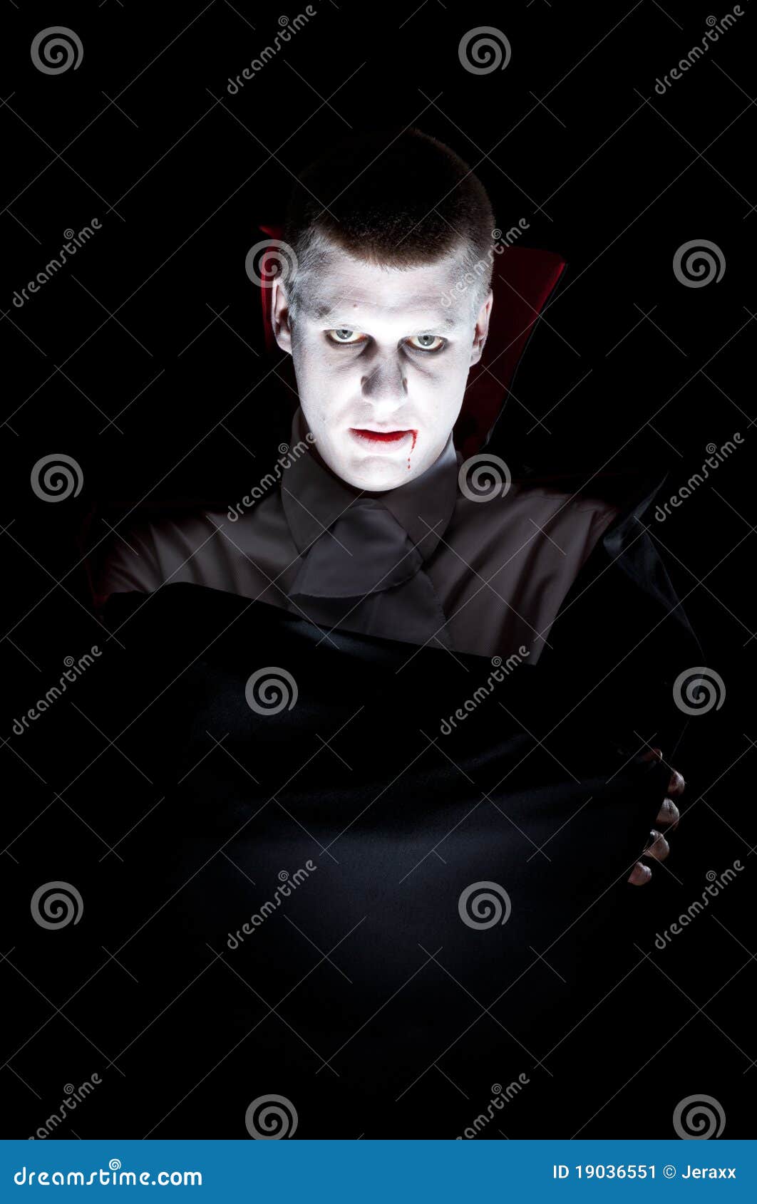 Male Vampire Portrait Stock Image - Image: 19036551