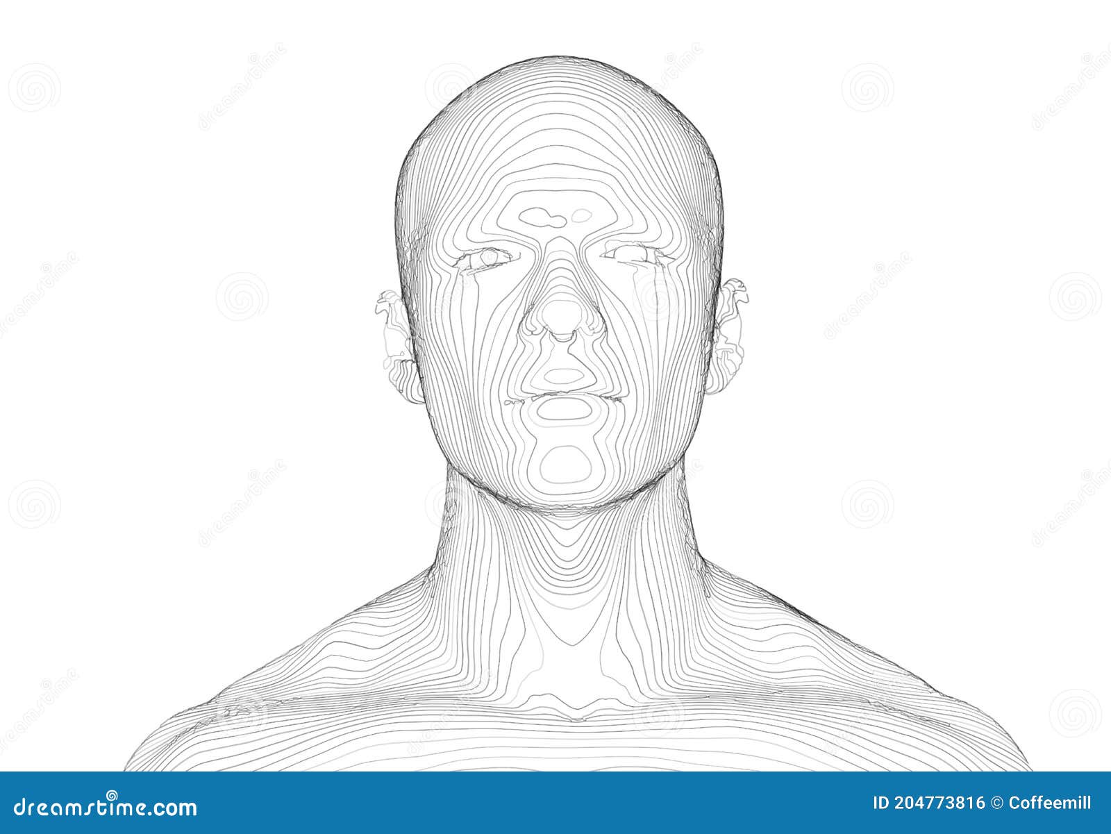 Male vector portrait stock vector. Illustration of isolated - 204773816