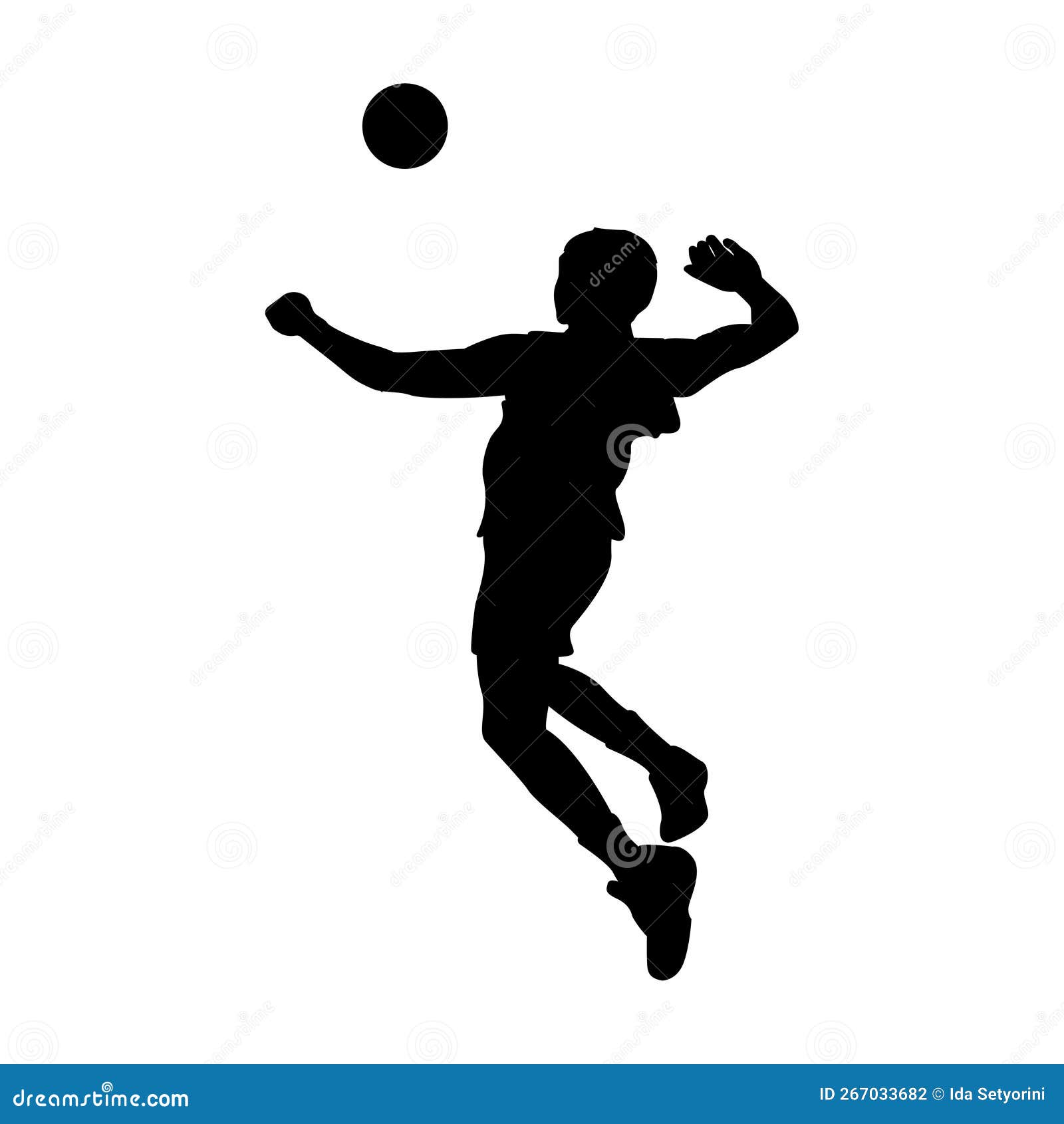 Male Volleyball Player Icon Vektor Stock Illustration - Illustration of ...