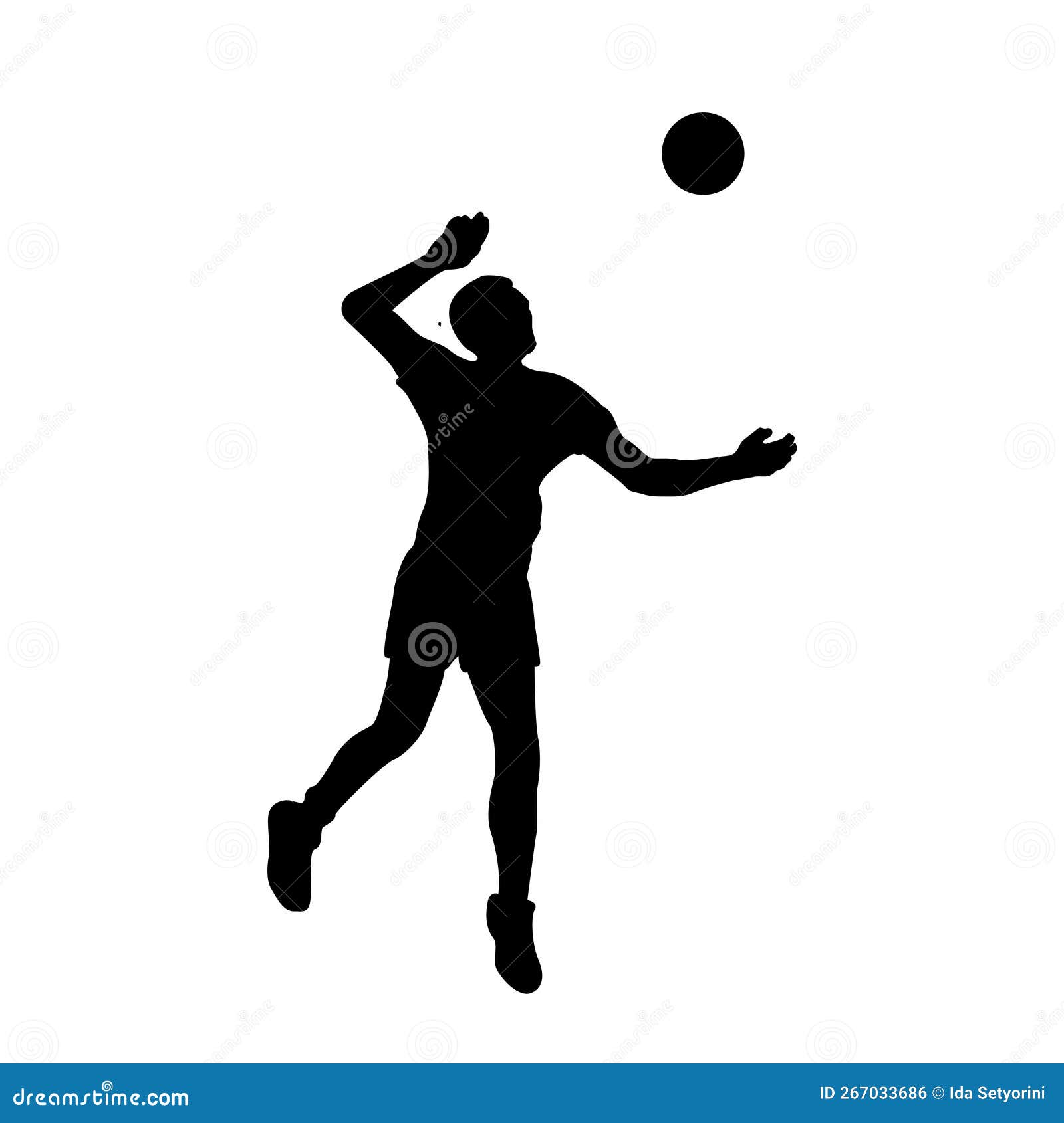 Male Volleyball Player Icon Vektor Stock Illustration - Illustration of ...