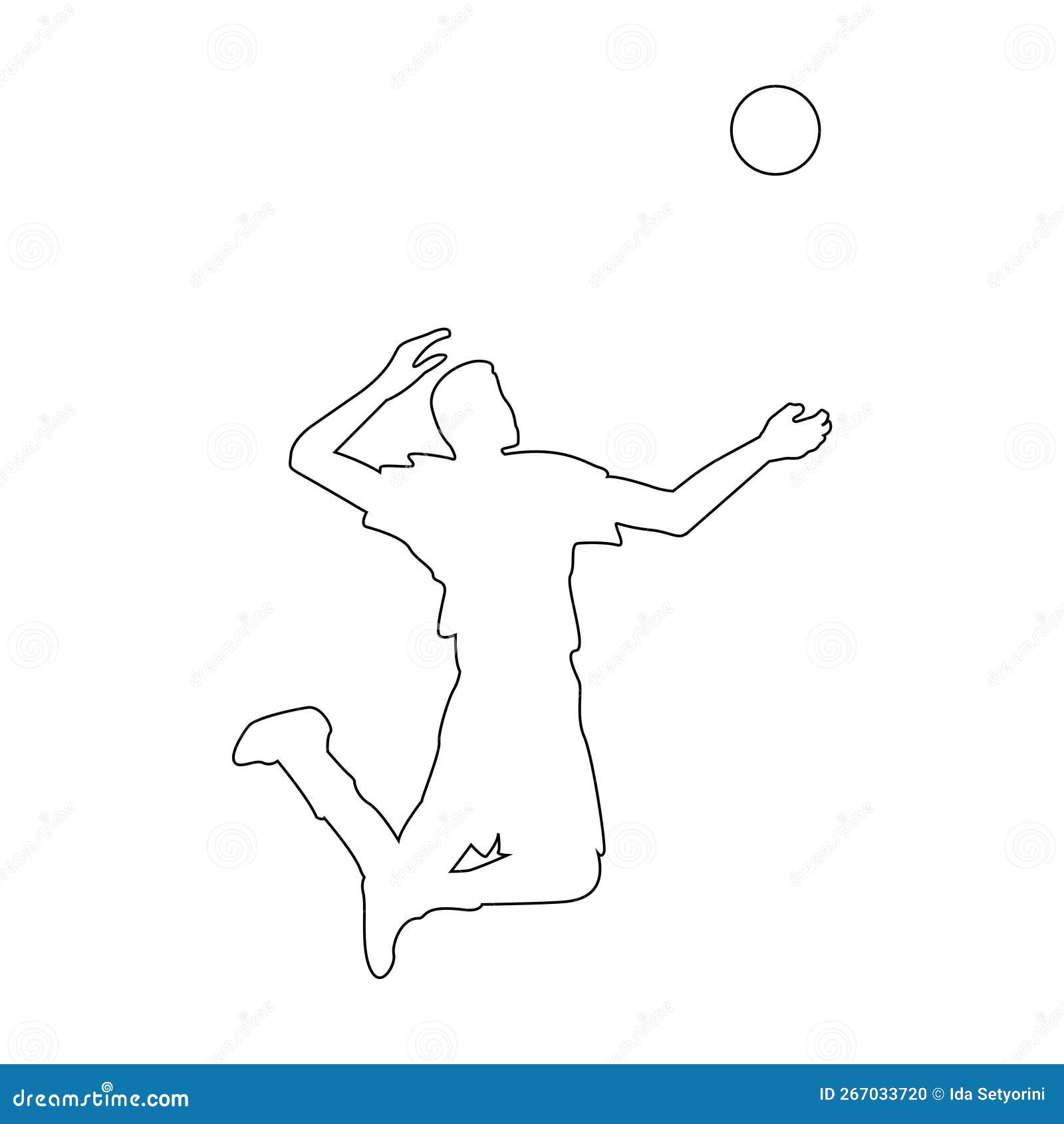Male Volleyball Player Icon Vektor Stock Illustration - Illustration of ...