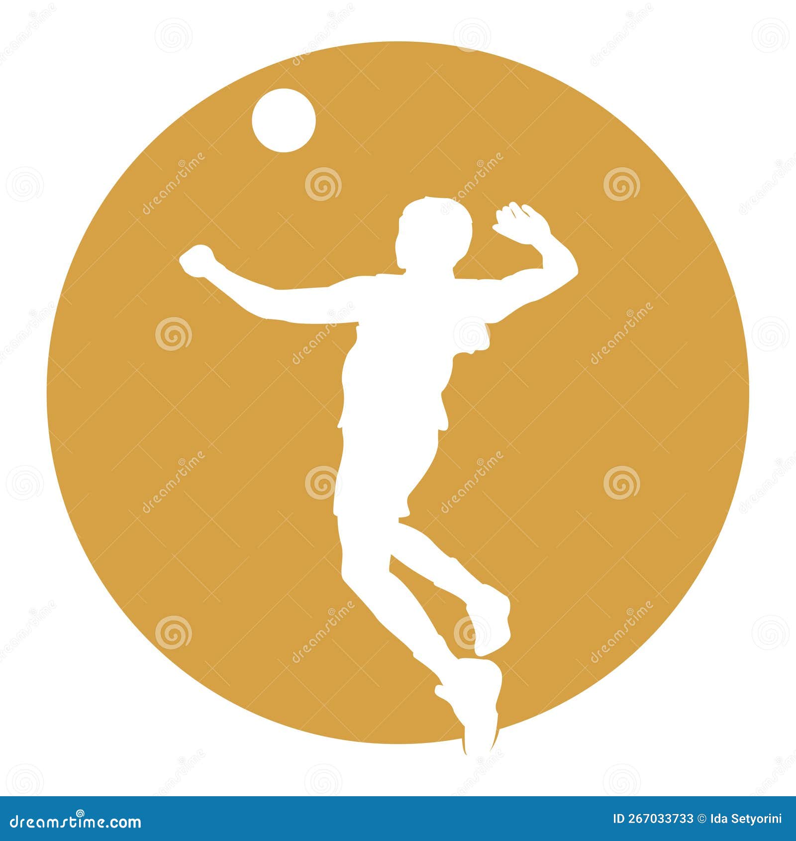 Male Volleyball Player Icon Vektor Stock Illustration - Illustration of ...
