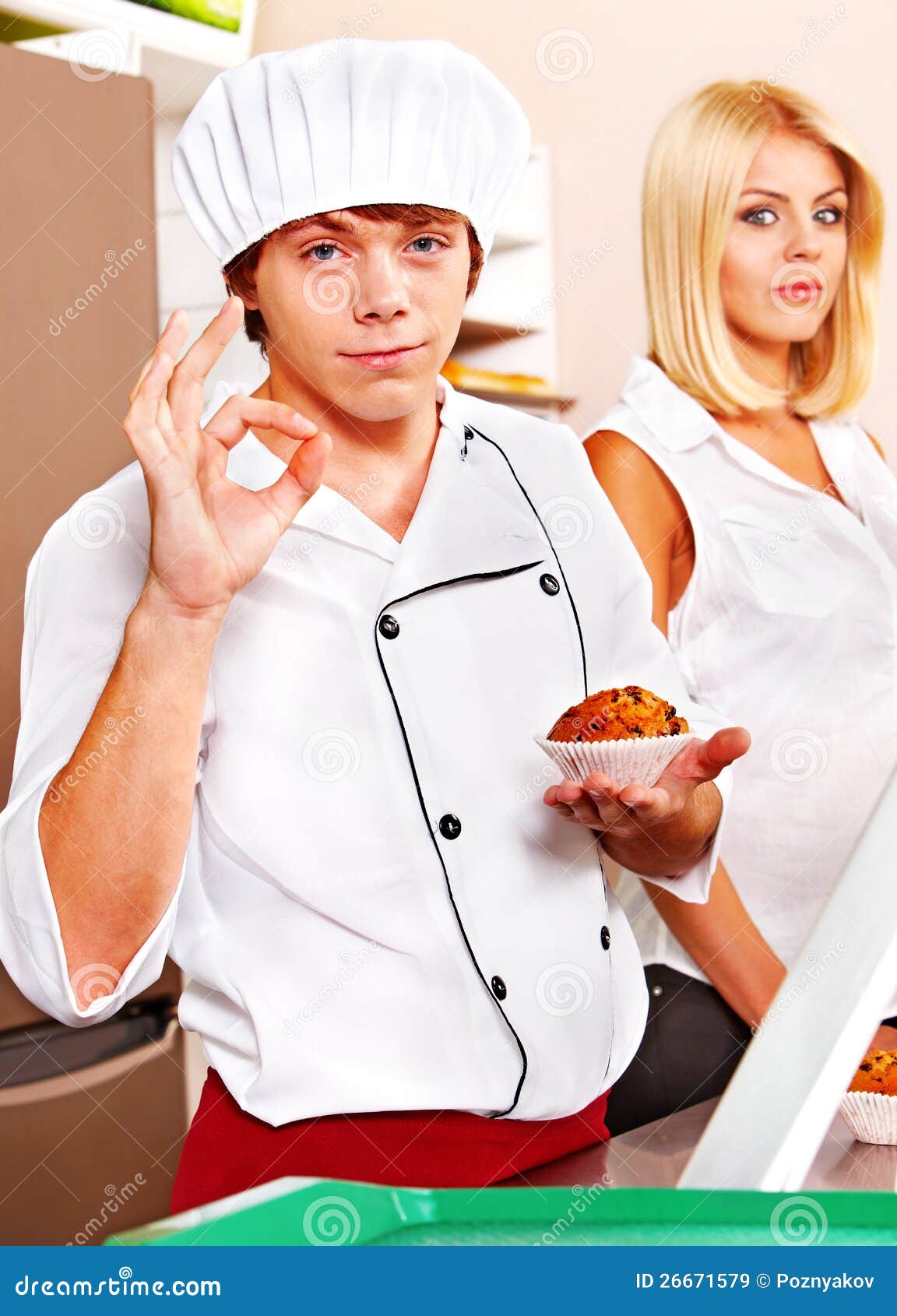 Male wearing chef uniform. stock image. Image of lifestyle - 26671579