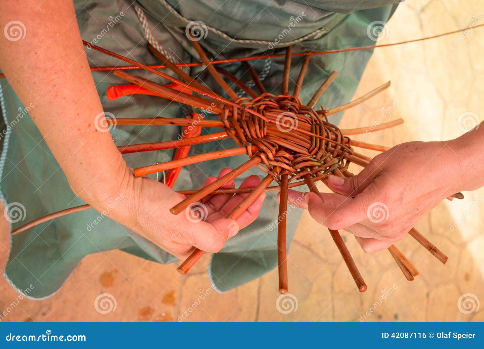 Male weaving a basket stock photo. Image of basketry - 42087116