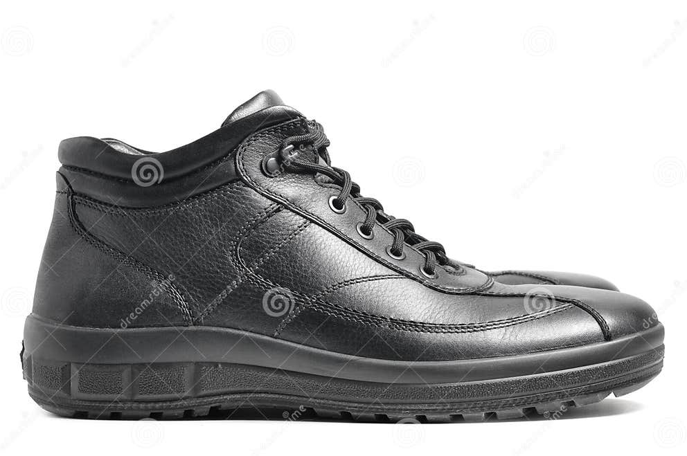 Male Winter Boots Side View Stock Image - Image of background, still ...