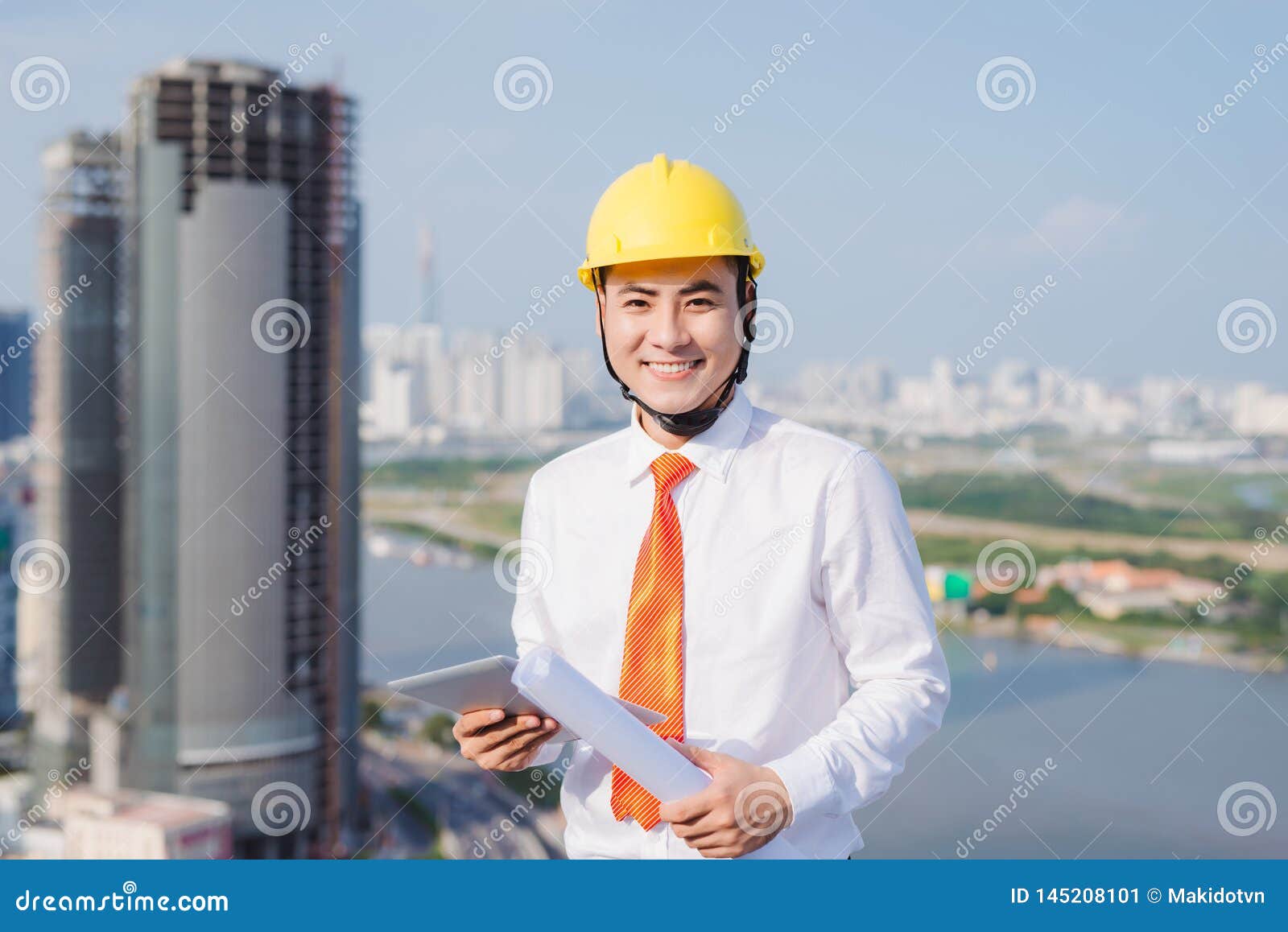 Male Work Building Construction Engineering Occupation Project Stock ...