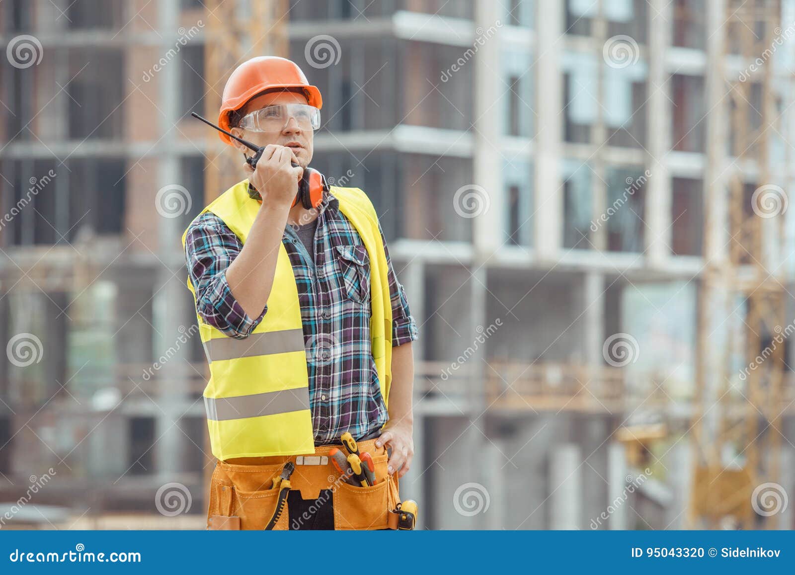 Male Work Building Construction Engineering Occupation Project Stock ...