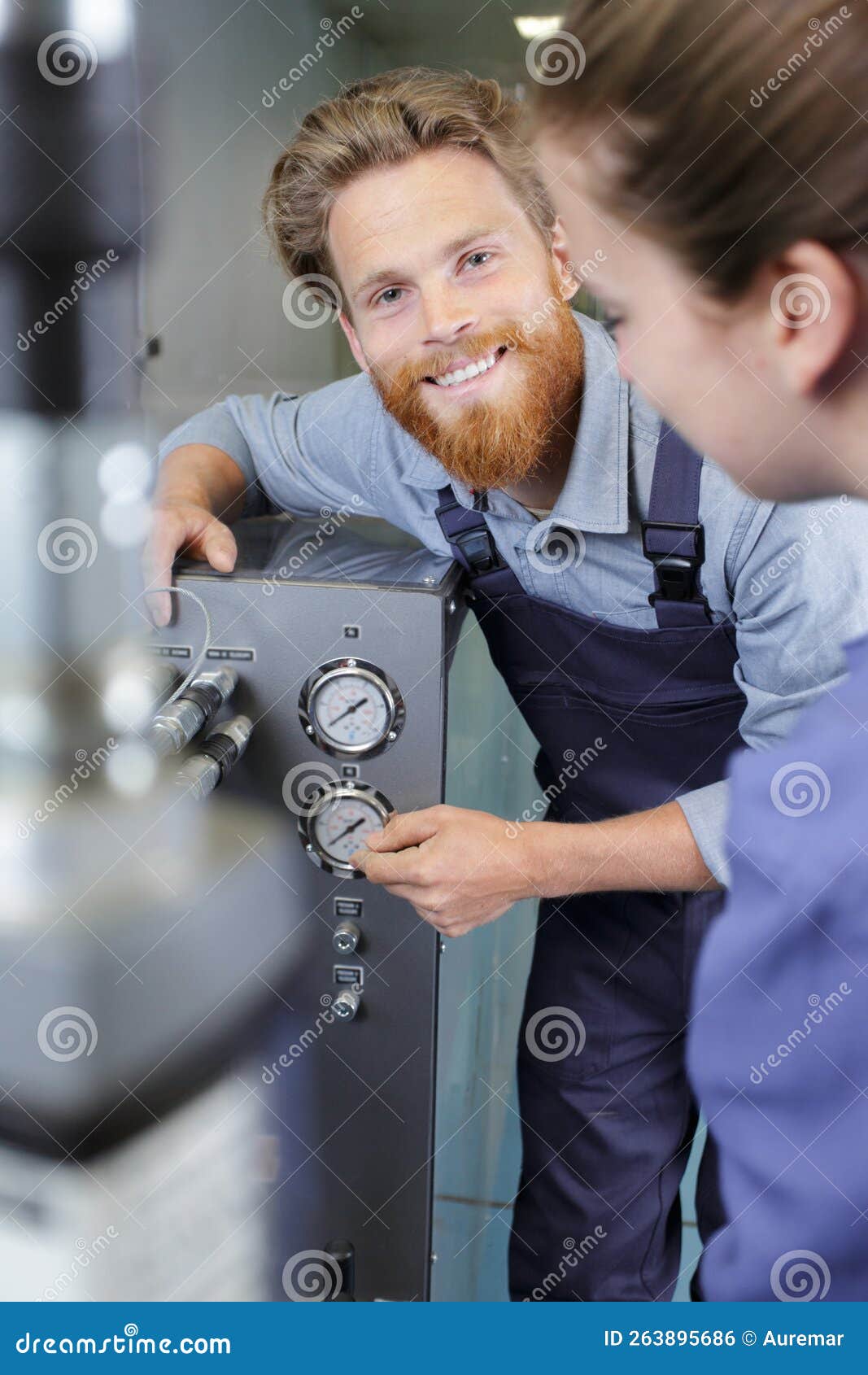 Male Work during Inspection Stock Photo - Image of engineer, machinery ...