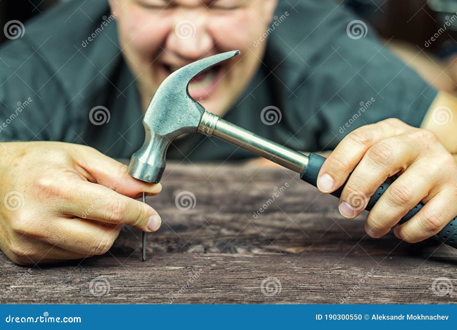 Hit With A Hammer On Finger Stock Photo | CartoonDealer.com #45625926